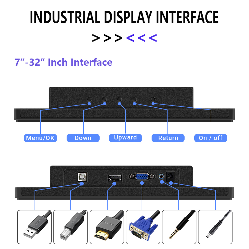 21.5 Inch Hd Touch Screen Monitor With 10 Points Capacitive Usb Lcd ...